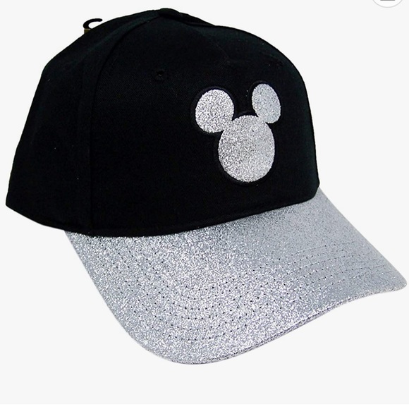 Disney | Accessories | Disney Silver Tone Glitter Mickey Mouse Baseball ...
